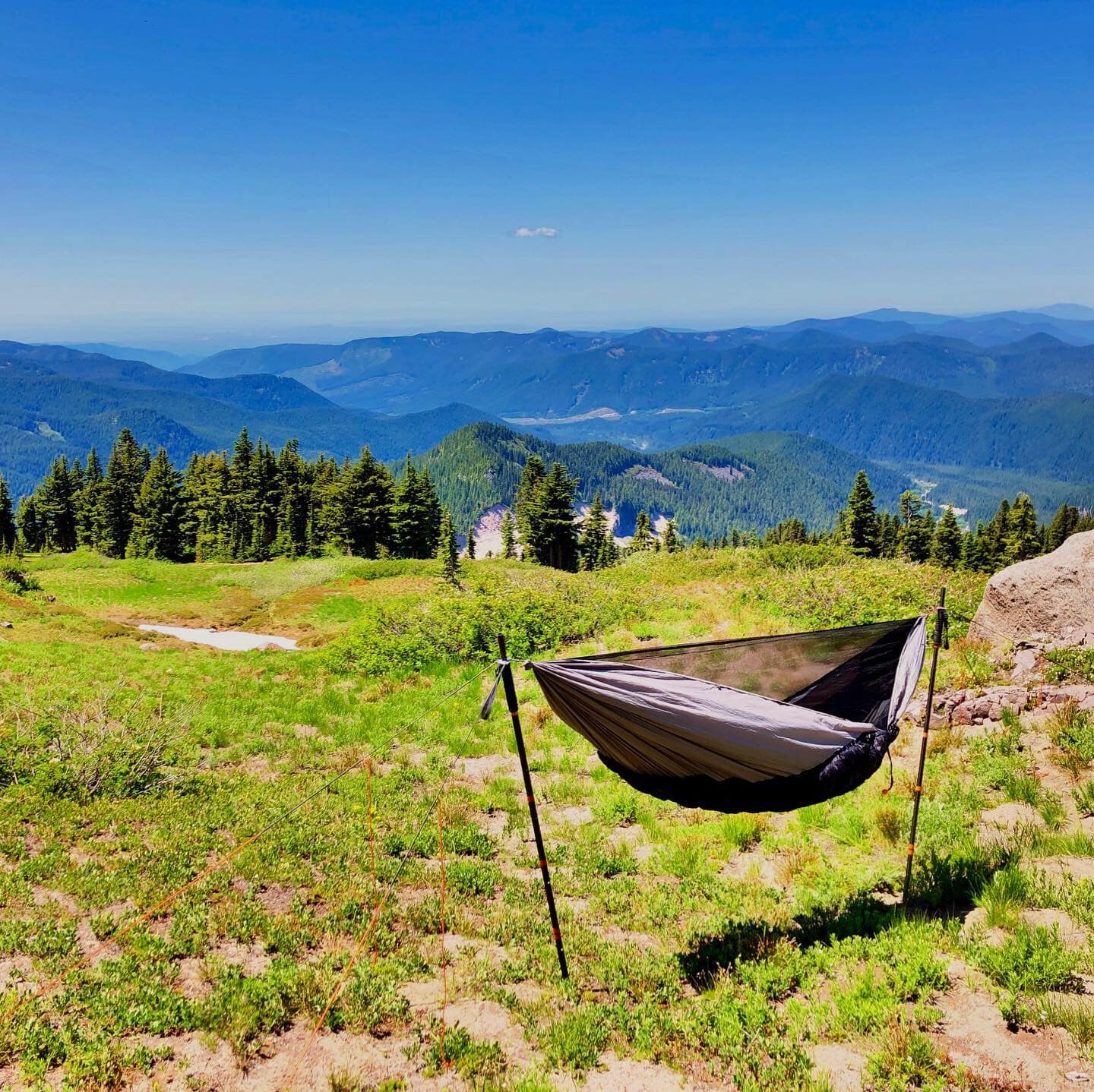 Trekking Treez backpackable hammock stands : Tensa Outdoor